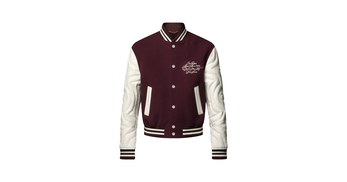 Embroidered Calfskin Varsity Jacket - High-End Ready-to-Wear 1AGJC9 ...