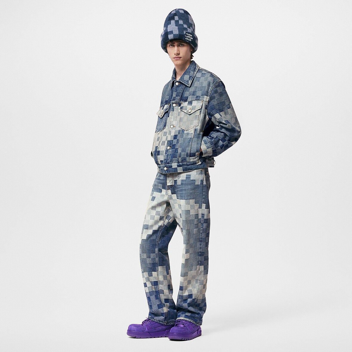 Damier Denim Skate Pants - Ready-to-Wear | LOUIS VUITTON