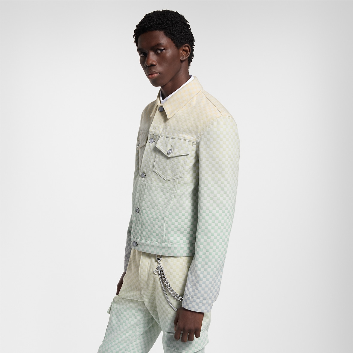 Damier Gradient Jacquard Denim Jacket - Ready-to-Wear | LOUIS VUITTON