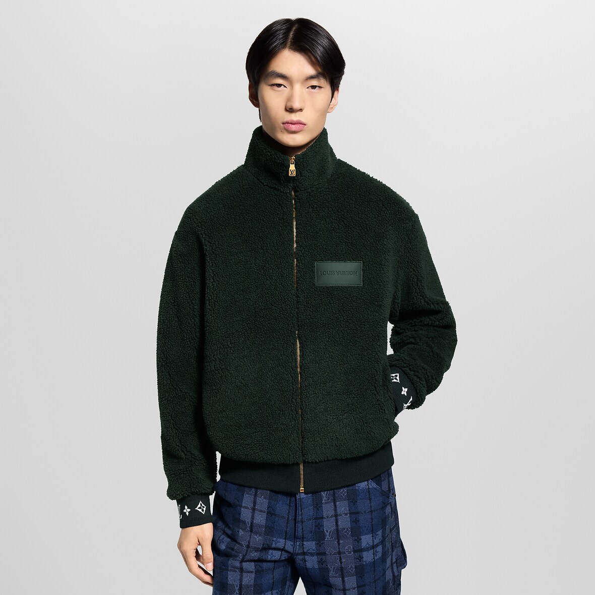 Leather Patch Fleece Blouson - Ready-to-Wear | LOUIS VUITTON