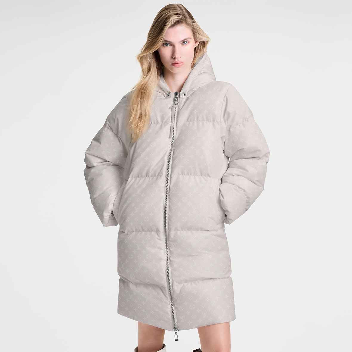 Long Monogram Puffer Jacket - Ready-to-Wear | LOUIS VUITTON