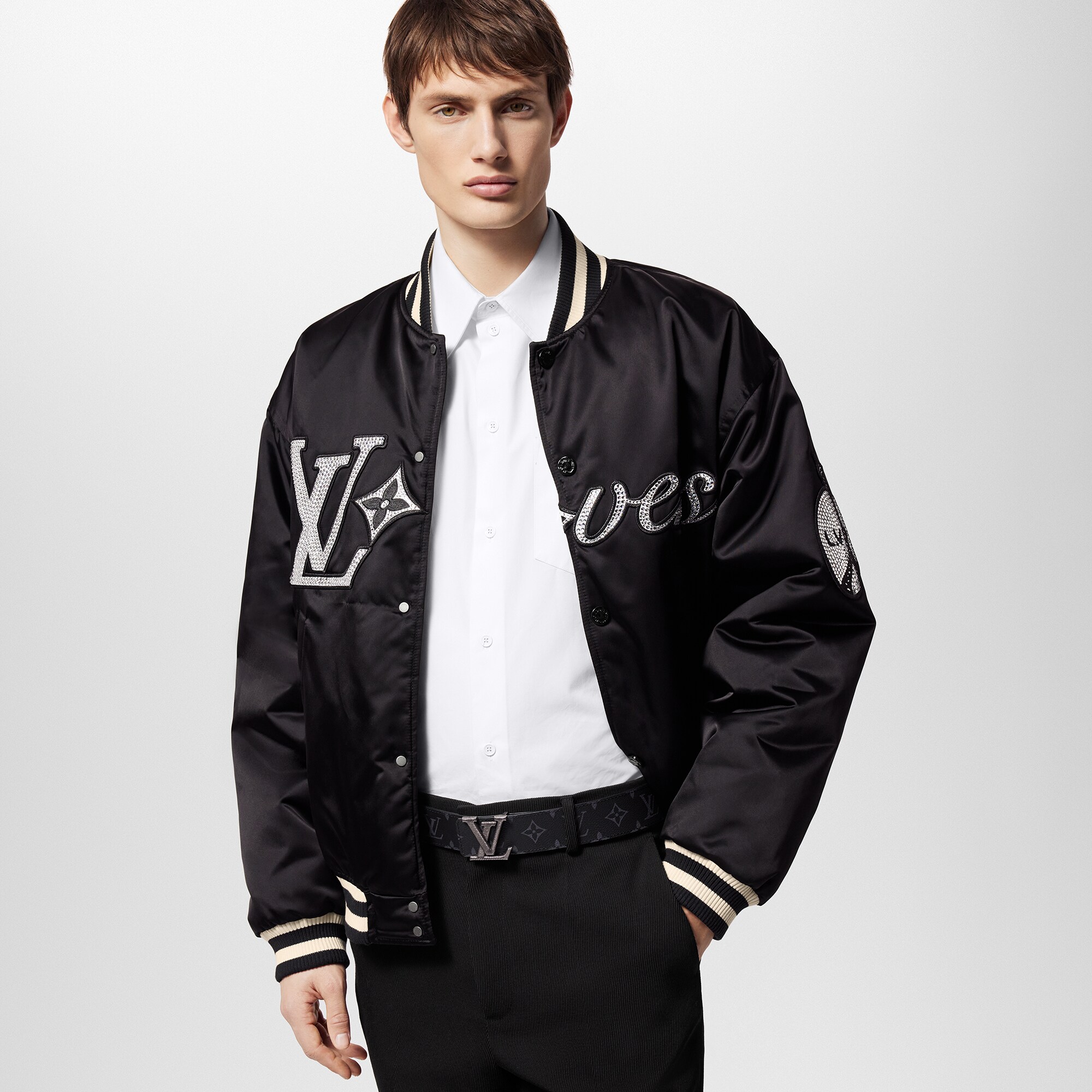 LV Stitch 40mm Reversible Belt Monogram Eclipse Canvas - Accessories ...