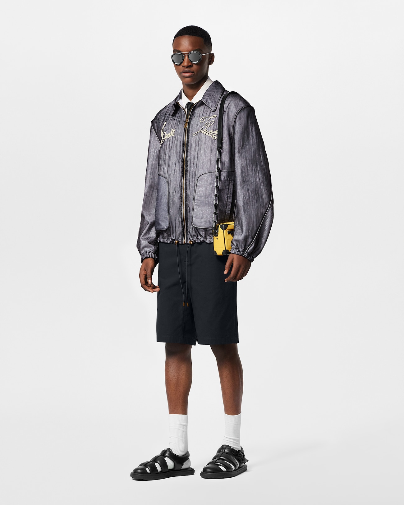 LV Super Vision Metal Pilot Square Sunglasses - Luxury S00 Silver ...