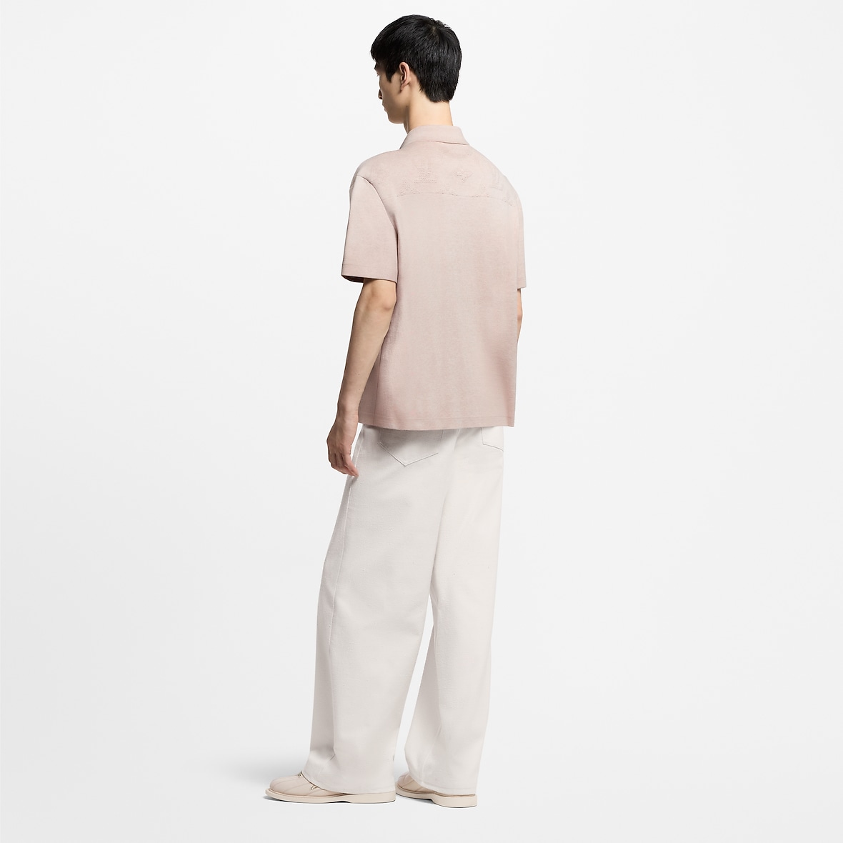 Monogram Embossed Short-Sleeved Knit Shirt - Ready-to-Wear | LOUIS VUITTON