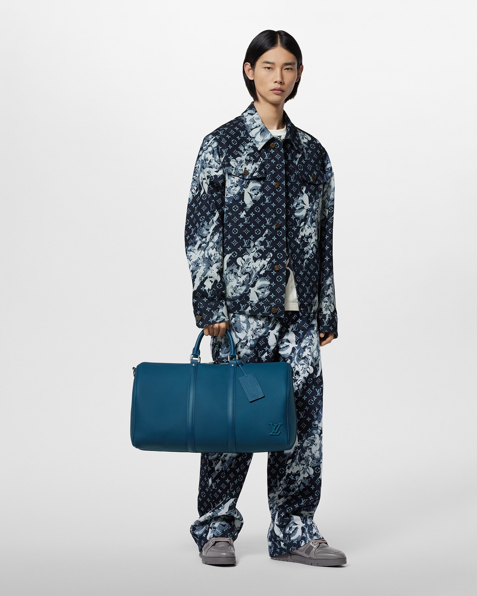 Monogram Printed Denim Trousers - Luxury Blue | LOUIS VUITTON