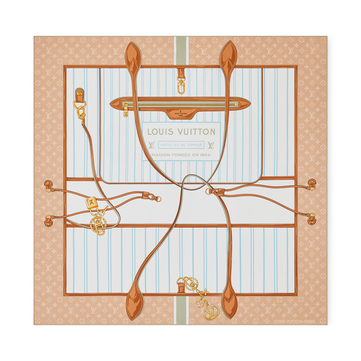 Square 90x90 Silk Squares and Bandeaux Accessories | LOUIS VUITTON