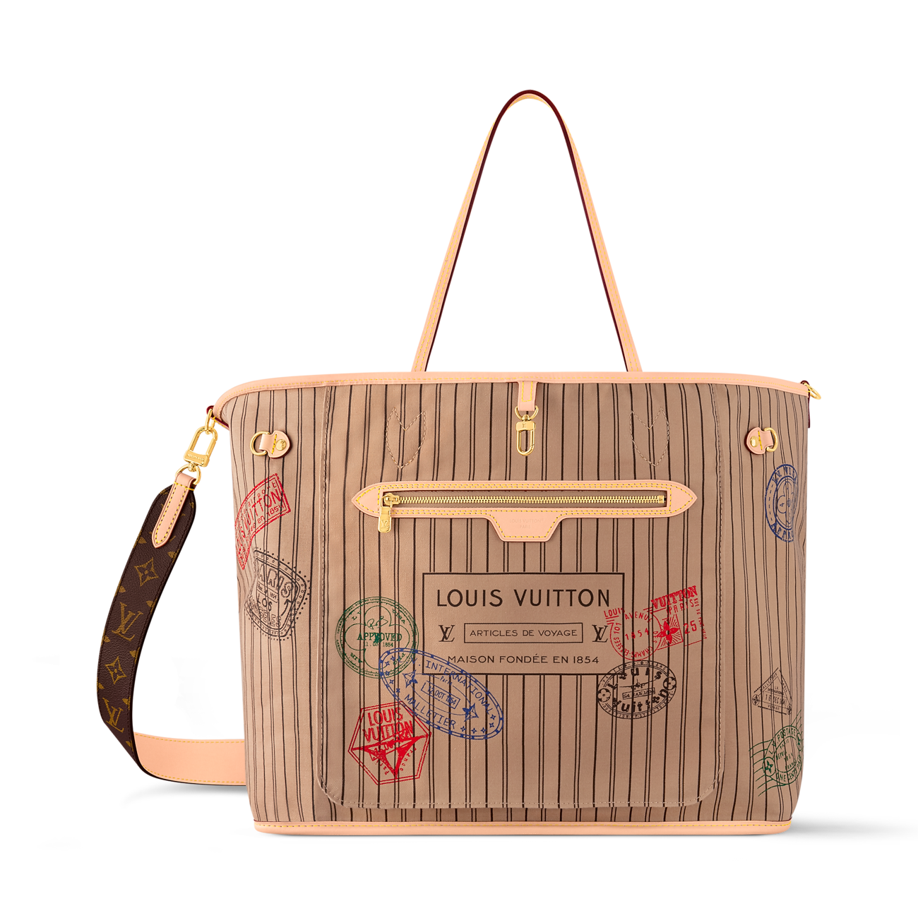 Neverfull Bandoulière Inside Out GM Monogram Canvas - Handbags M11948 ...